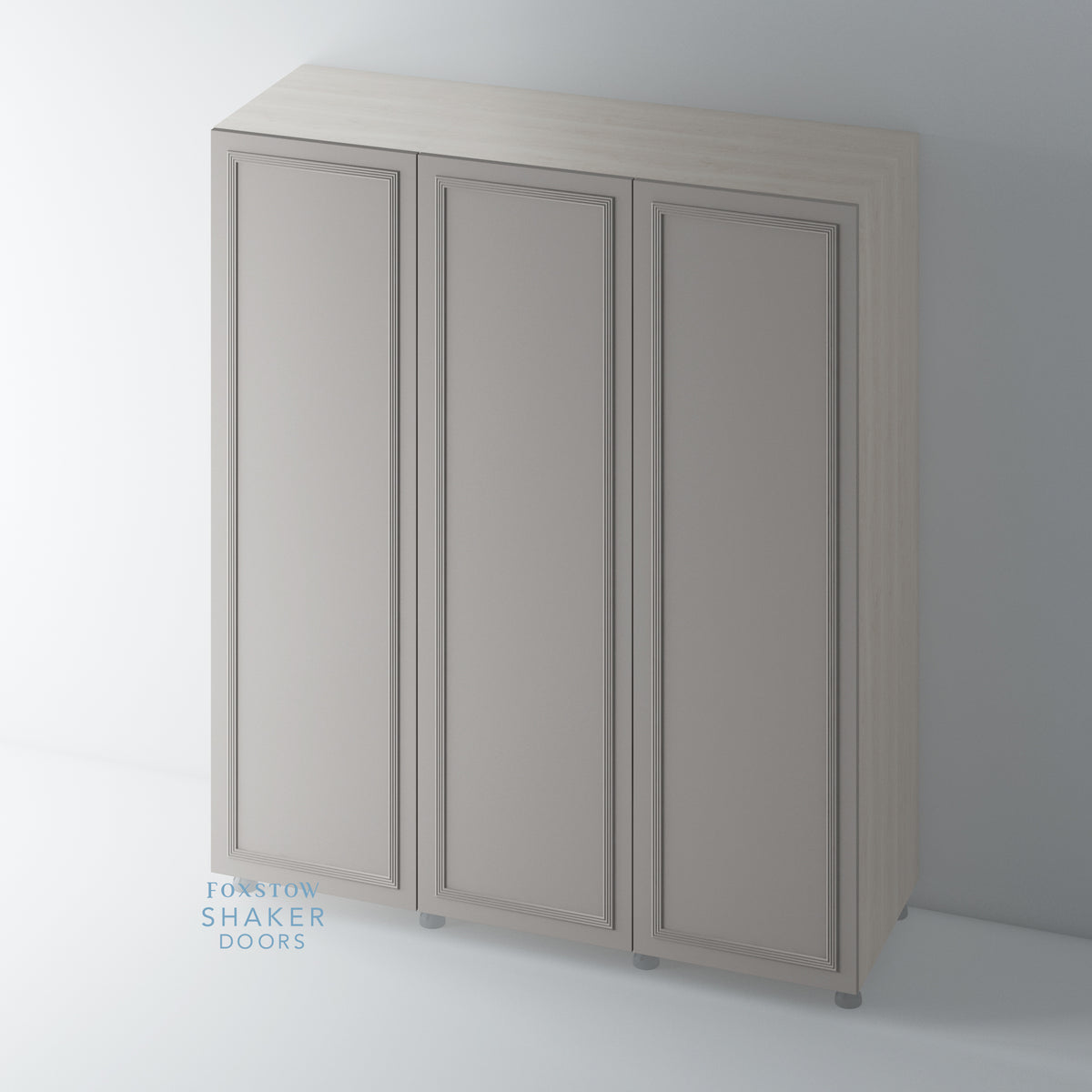 Painted Flat Shaker Wardrobe Door with Reed Moulding from Shaker Doors ...