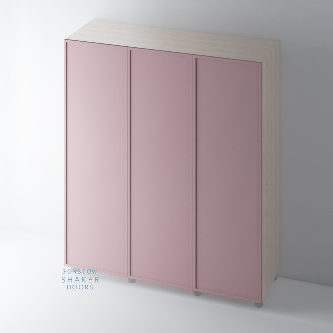 Painted Slimline Single Panel Shaker Wardrobe Doors from Shaker Doors ...