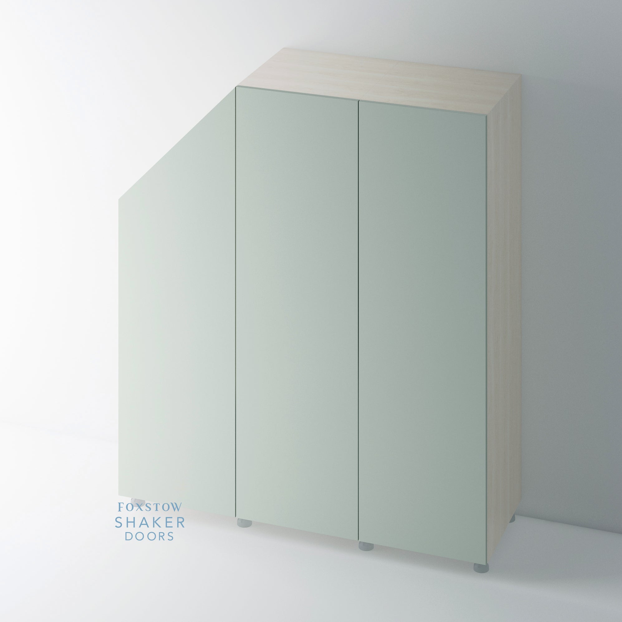 Painted, Flat Panel Angled Door — Foxstow