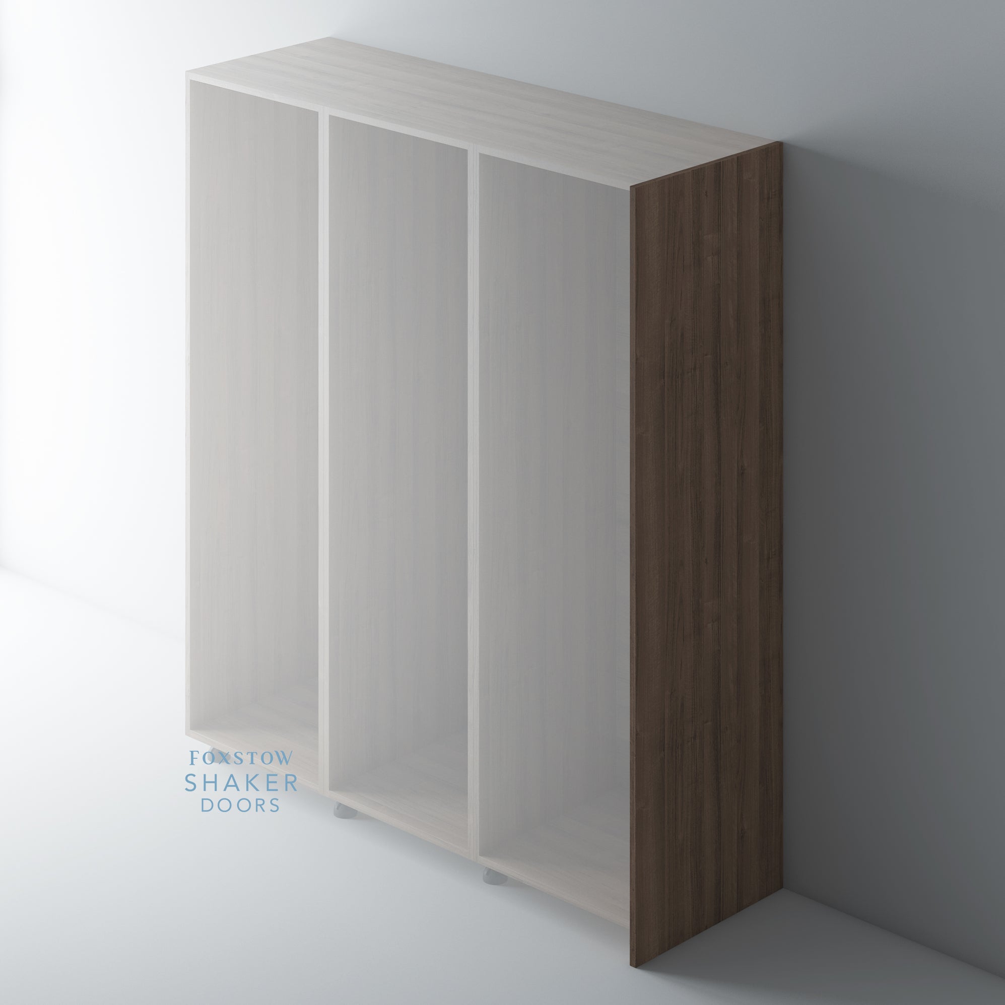 WALNUT, Flat End Panel for HOWDENS — Foxstow