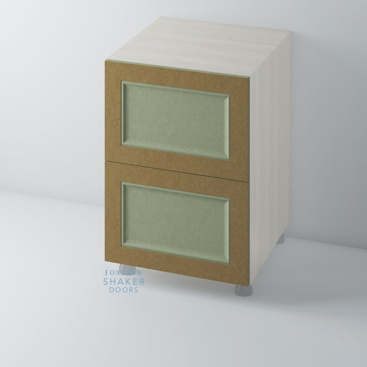 Bare Shaker Kitchen Drawer with Ogee Moulding from Shaler Doors — Foxstow