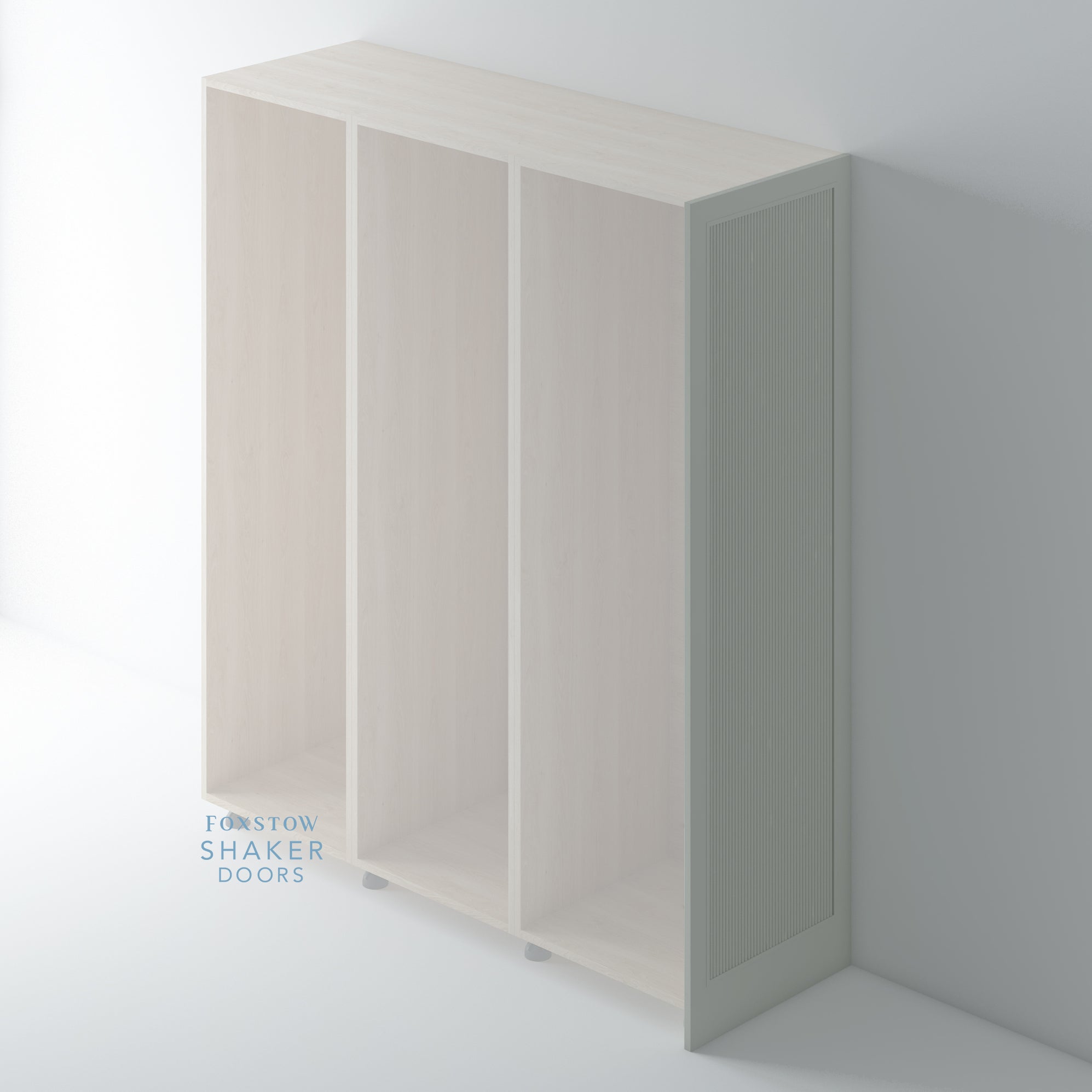 Painted, Shaker Reeded End Panel PAX — Foxstow